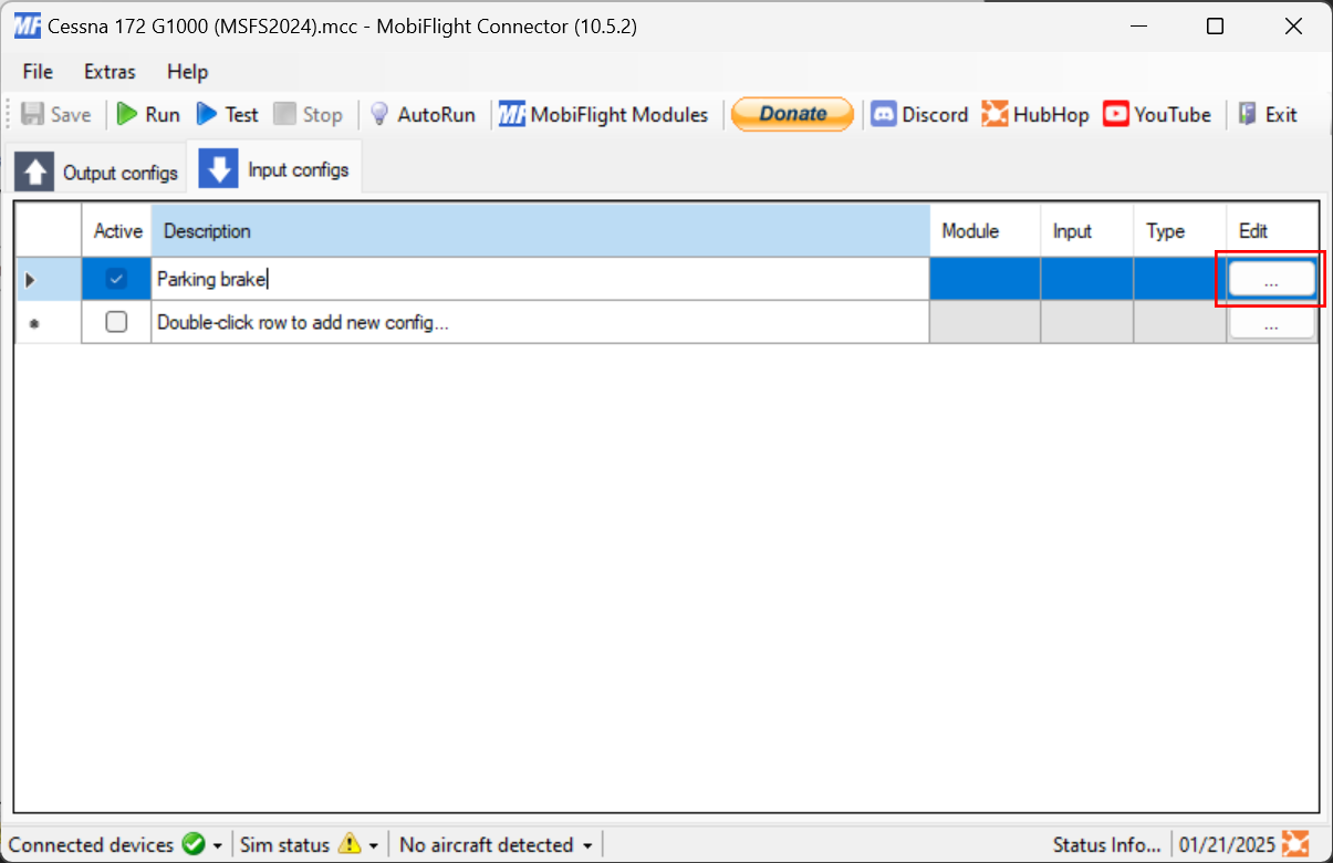 Configuring the input –MobiFlight documentation Configuring the input –MobiFlight documentation