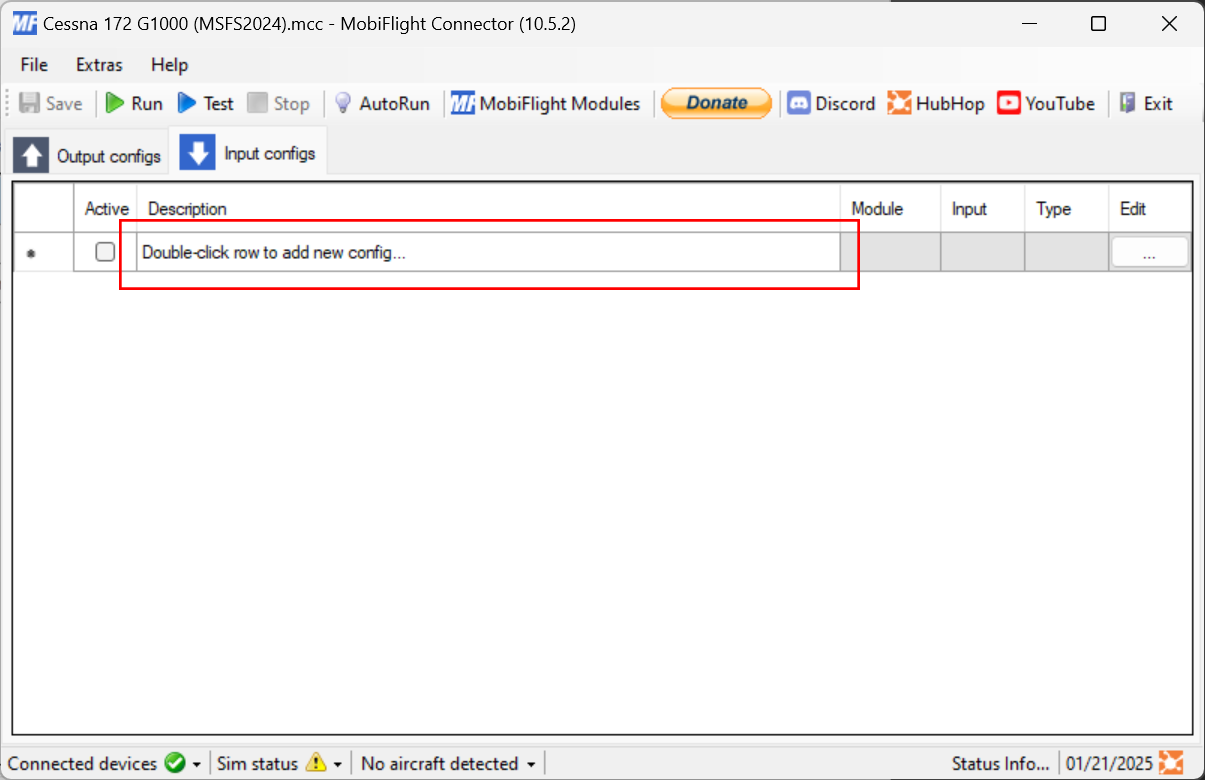 Configuring the input –MobiFlight documentation Configuring the input –MobiFlight documentation