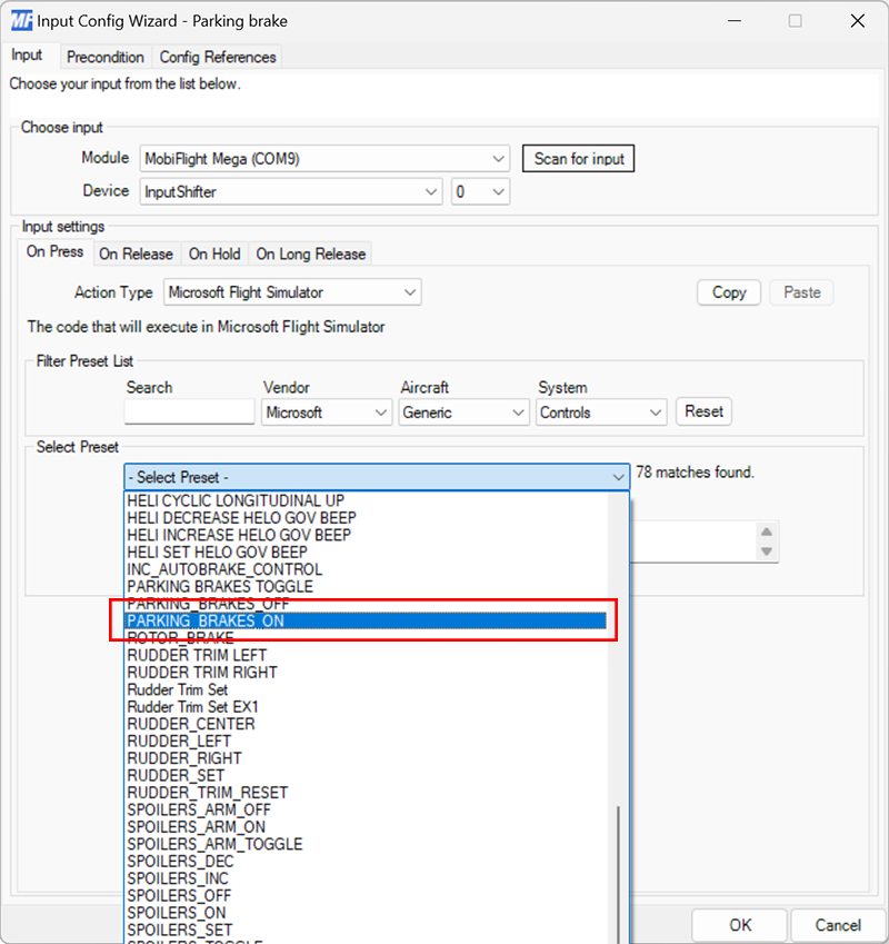 Configuring the input –MobiFlight documentation Configuring the input –MobiFlight documentation
